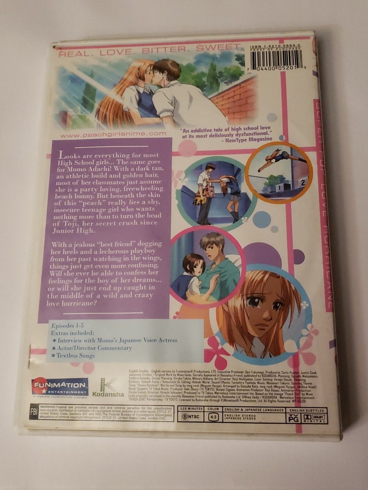 Peach Girl Super Pop Love Hurricane DVD Vol 1 | eBay