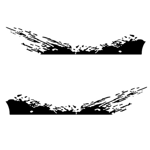 2Pcs Splash Decal Car Side Body Graphics Vinyl Decoration Stickers ...