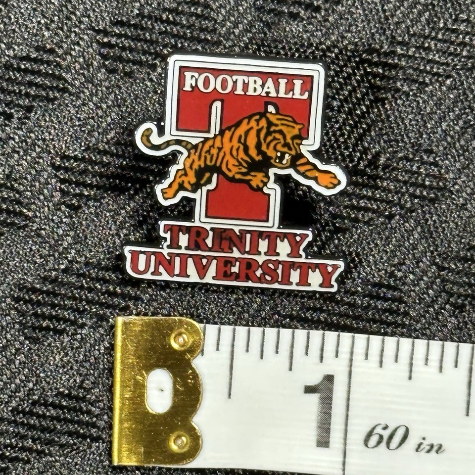 Vintage Trinity University Tigers Football Logo Pin San Antonio Texas ...