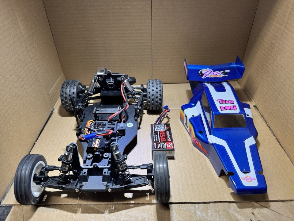 Losi 1/32 R/C RTR Buggy Blue – Vintage Micro RC Car Clean Radio Battery ...