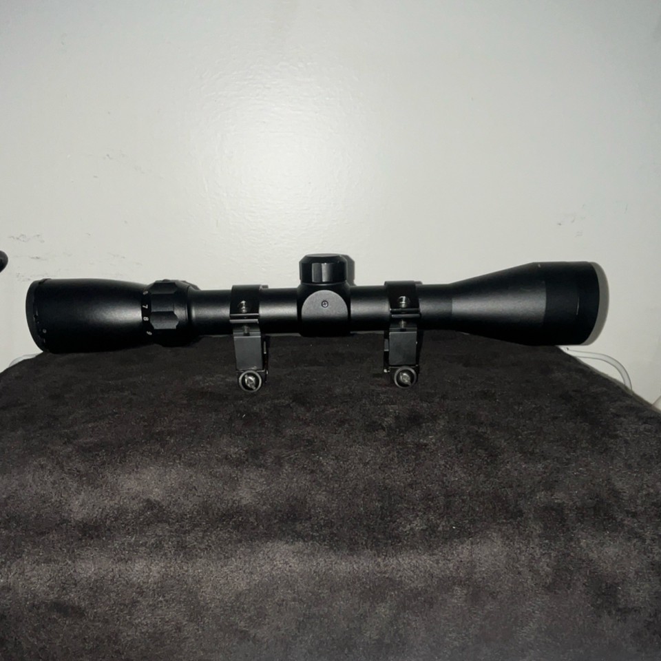 3-9x40 Variable Rifle Scope Black Aluminum Crosshair Picatinny Mount ...