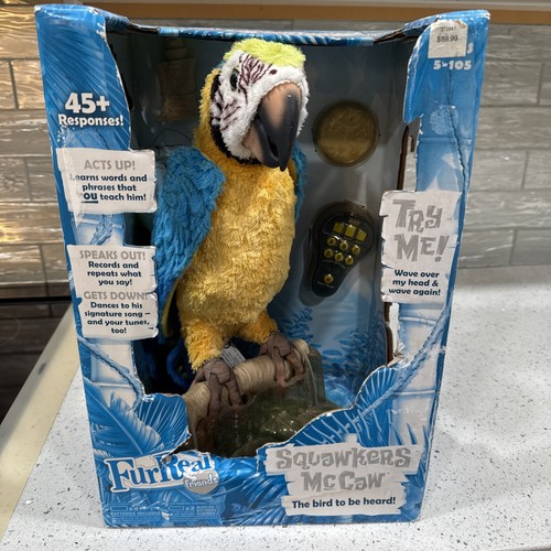 FurReal Friends Squawkers McCaw 16" Remote Controlled Interactive ...