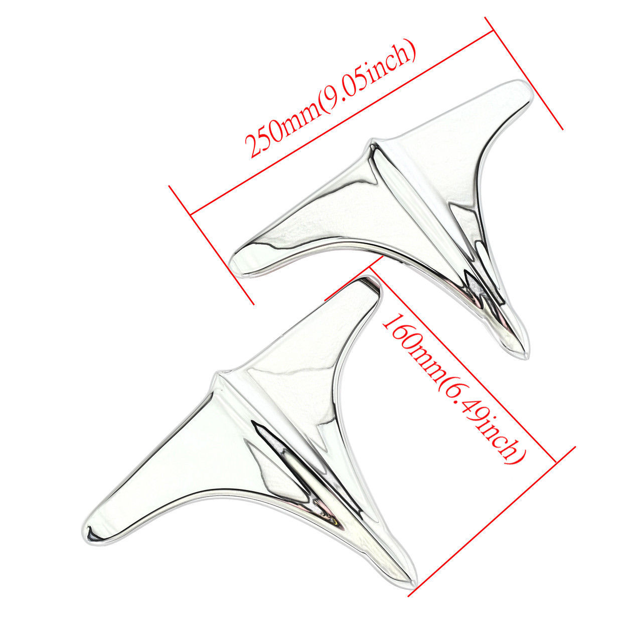 Rear Fender Accents Leading Front Edge Trim Fit For Harley Tri Glide 09 ...