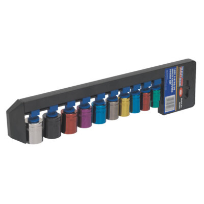 Sealey AK285 Multi-coloured Socket Set 10pc 3/8""sq Drive Metric | eBay UK