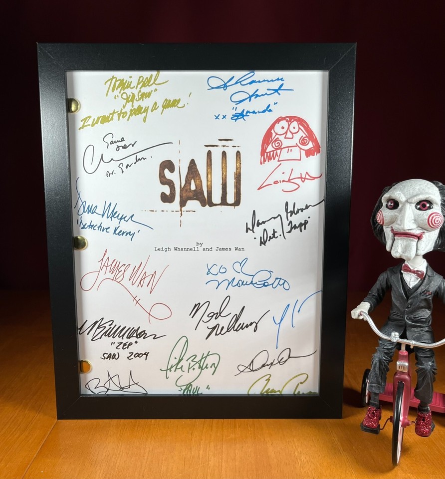 Saw Script Signed- Autograph Reprints- Jigsaw- Saw Movie Script | eBay