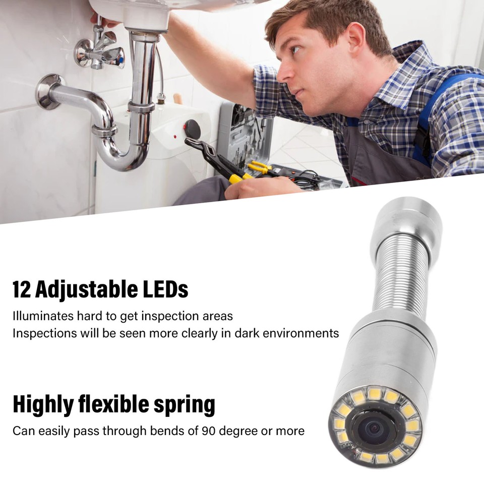 HD 23mm Sewer Inspection Camera Professional IP68 Waterproof Pipe Drain ...