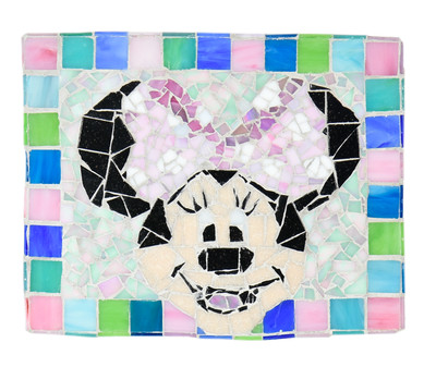 Fine Art Mosaic Art - Disney Minnie Mouse Mosaic Picture REDUCED PRICE ...