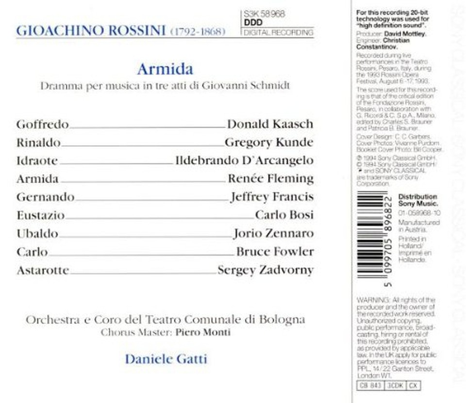Rossini: Armida [Audio CD] | eBay