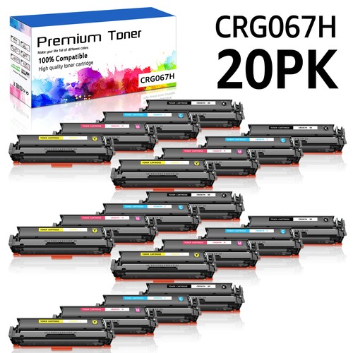 20PK CRG067H Color Toner Cartridge for Canon MF650C LBP630C MF656Cdw ...