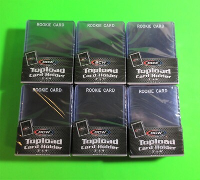 150 Rookie Topload Card Holders - Rookie Imprinted in WHITE, 3 X 4 ...