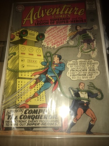 Adventure Comics #340 Superman DC Comics 1966 1st Appearance of Computo ...