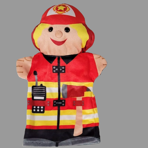 Melissa & Doug Jolly Helpers Hand Puppet Fireman 10 in Tall | eBay