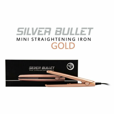 Silver Bullet MINI Hair Straightener - Ceramic Travel Size - GOLD ...