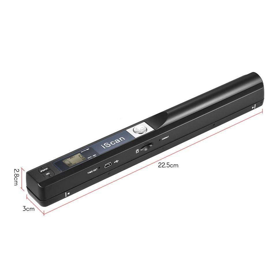 iScan Handheld Portable Scanner 900 DPI A4 Document Scanner Color ...