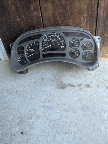 03-06 GMC Yukon Denali Instrument Gauge Cluster Speedometer W/ trans ...