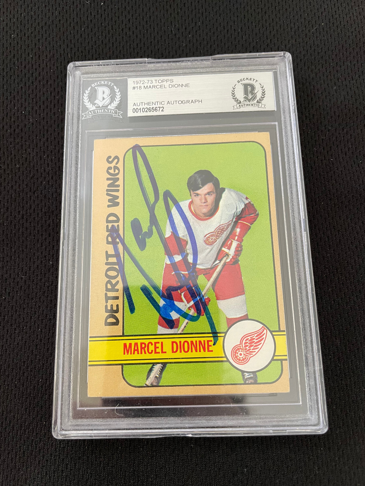 Marcel Dionne Autographed Signed Autograph 1972-73 Topps Detroit Red ...