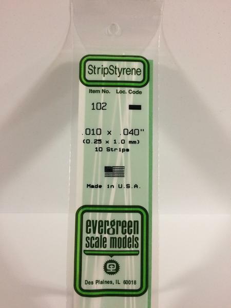 Evergreen Scale Models Styrene Plastic Strip Tubes Angles Rods Scratch ...