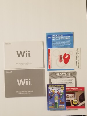 Nintendo Wii Manual All Original, Manuals ONLY No Games Or System Or ...