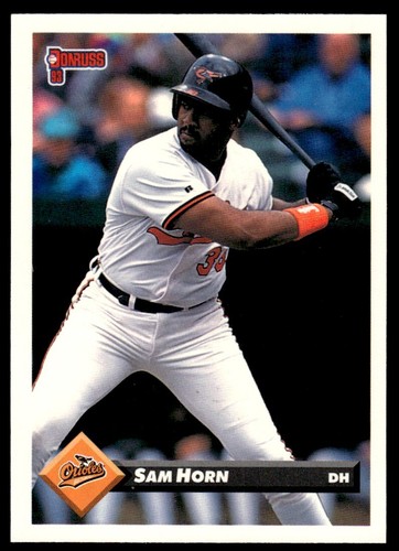 1993 Donruss Baseball Card Sam Horn Baltimore Orioles #617 | eBay