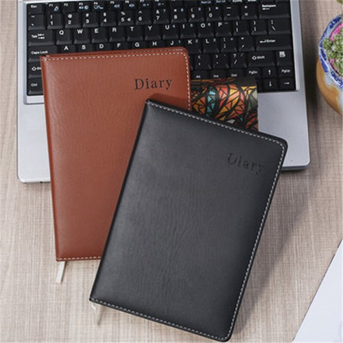 Vintage PU Leather Cover Journals Business Notebook Lined Paper Diary ...