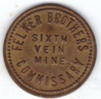 Felker Brothers Coal Mining Co Scrip 5c Charleston Kentucky KY Hopkins ...