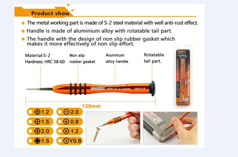 PH000 +1.5X25mm Professional Kit Philips Screwdriver iPhone X 8 7 5 5 ...