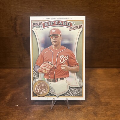 2022 Allen & Ginter Jumbo Box Topper Rip Card #JS Juan Soto 39/88 ...
