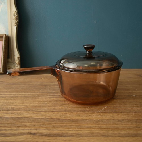 Vtg Corning Visions Glass Sauce Pan Pot 1.5 L Cookware USA Pyrex Lid | eBay