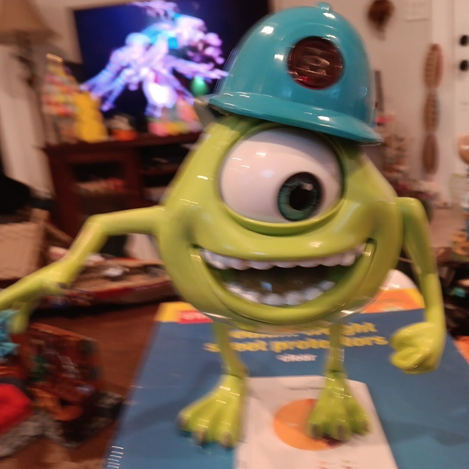 Disney Pixar Monsters Inc Talking Mike Wazowski 10" Thinking Toy Works ...