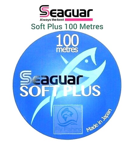 Seaguar SOFT PLUS Fluorocarbon 100 Metre Fly Fishing LEADER Tippet ...