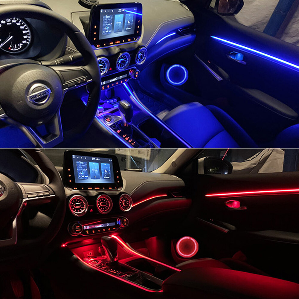 18 in 1 Full RGB LED Bead Symphony Dream Car Interior Ambient Lighting ...