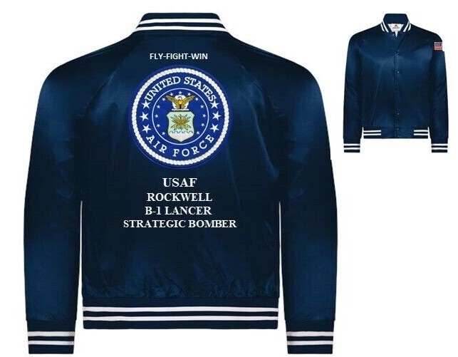 LOCKHEED MARTIN F-35 LIGHTNING II* USAF*EMBROIDERED SATIN JACKET(BACK ...