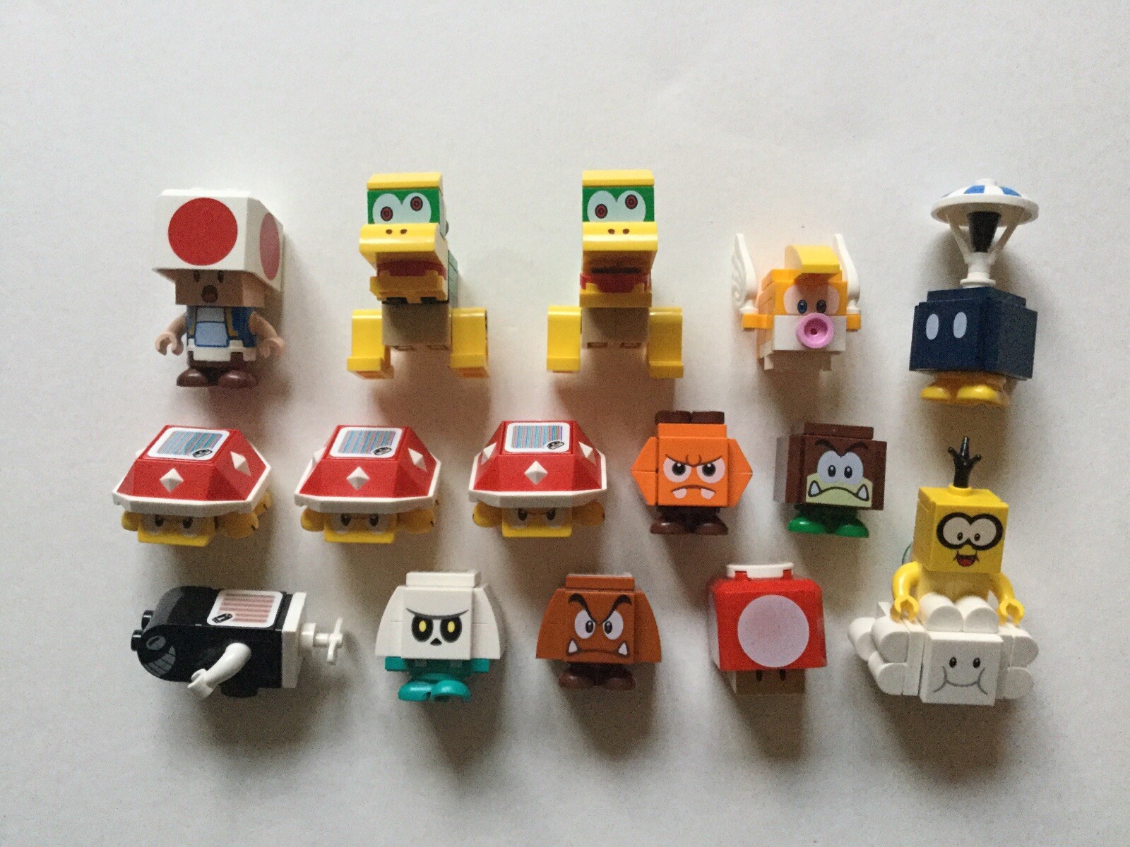 Lego Super Mario Bone Goomba Mushroom Mechakoopa Goombrat Toad Bomb-Omb ...