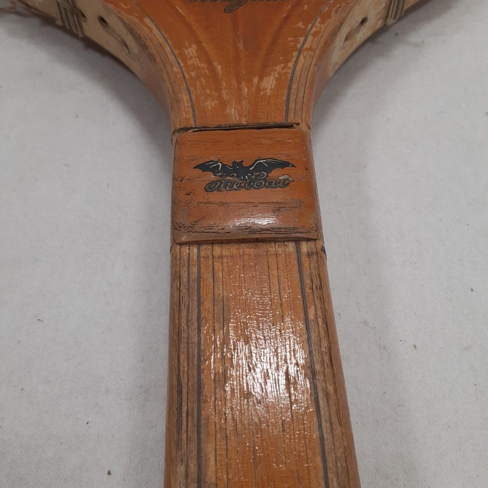 VINTAGE Harry C Lee & Co New York The Bat Wood Tennis Racquet and Wood ...