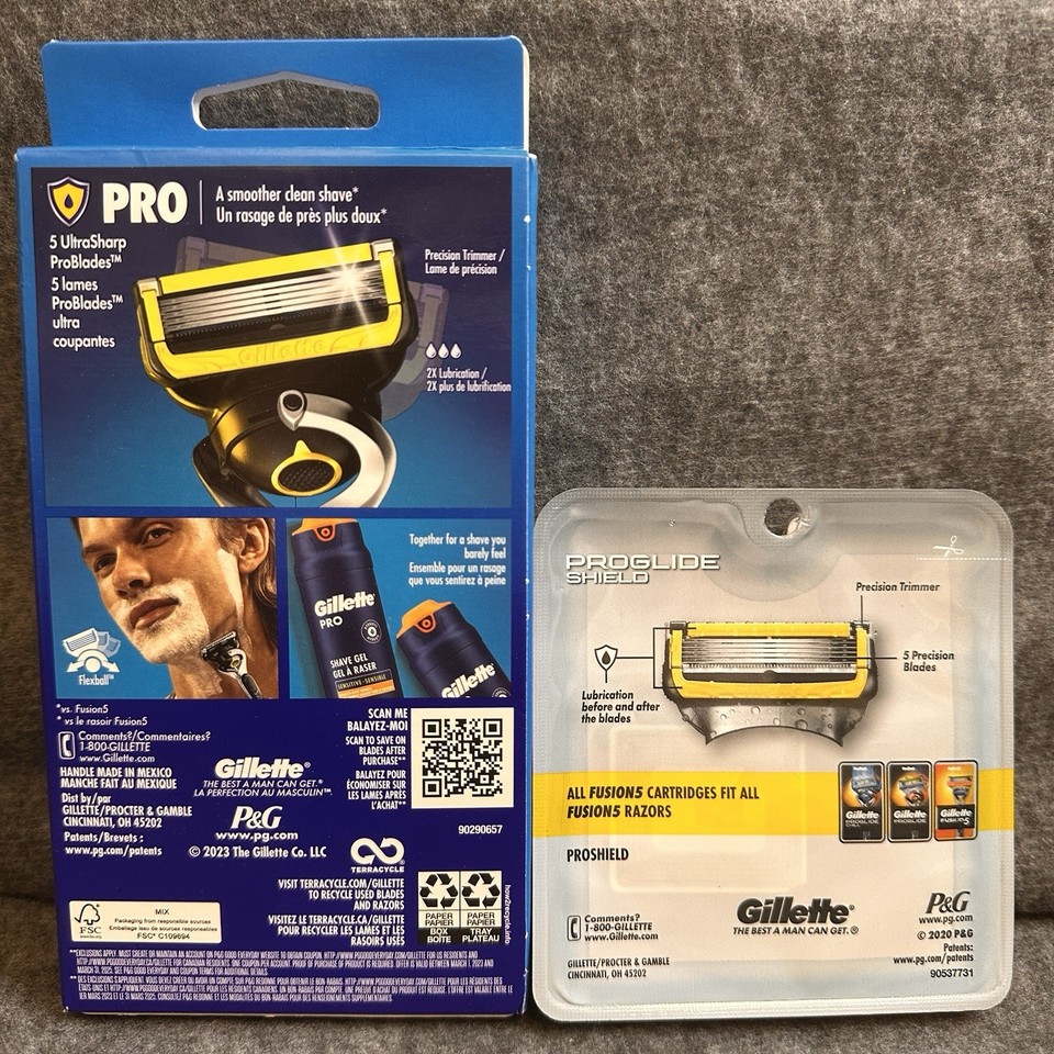 Gillette ProGlide Shield Men's Razor + 8 ProGlide Shield Refill ...