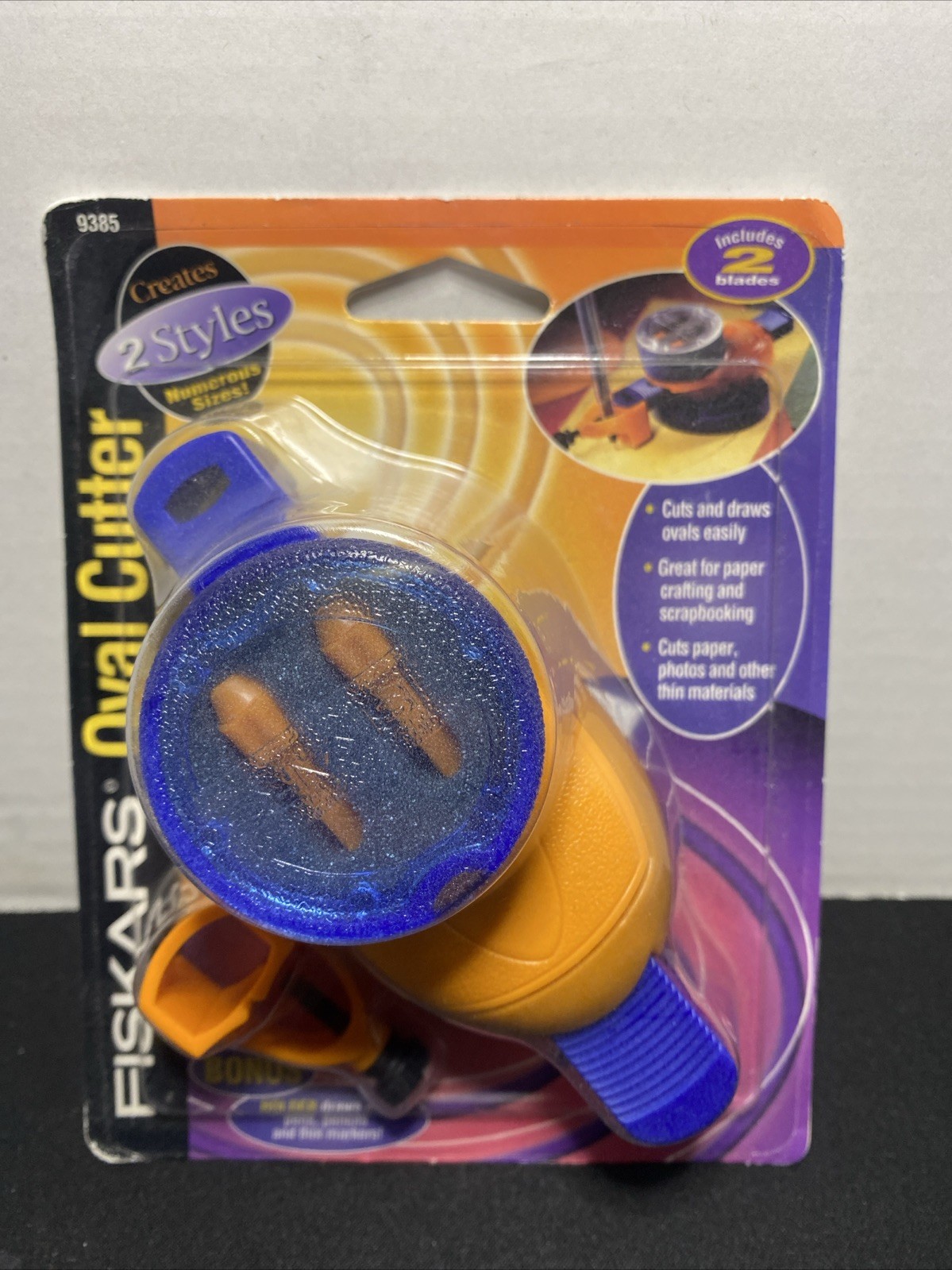 Fiskars Oval Cutter with Bonus Drawing Holder No. 9385 NEW Sealed Made ...