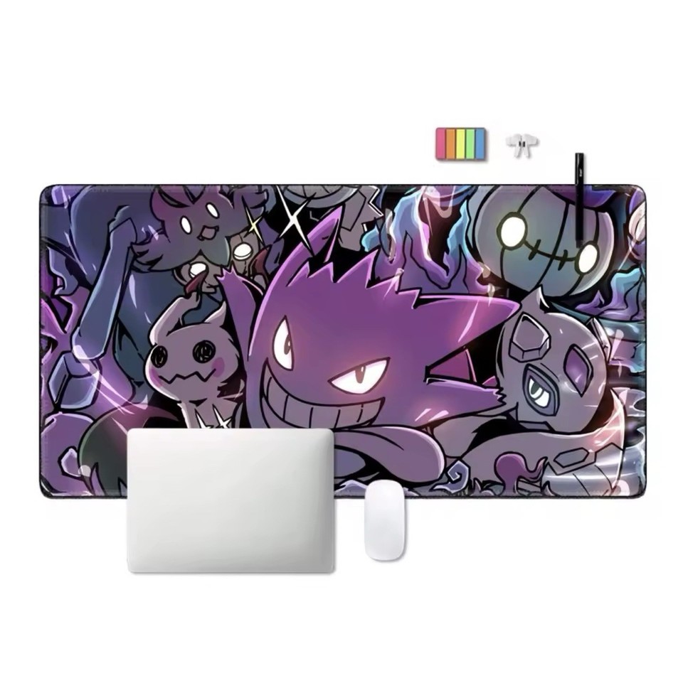 Pokemon Gengar Mimikyu Mousepad TCG Playmat Gaming Mouse Mat Table Desk Mat New | eBay UK