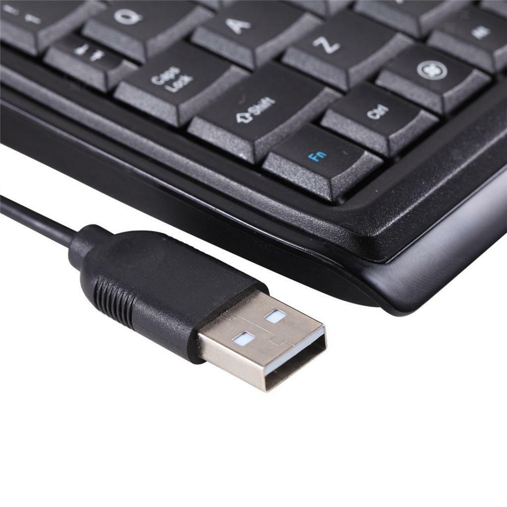 MCSaite Slim Size Mute Wired USB Super Mini Keyboard For Computer | eBay UK