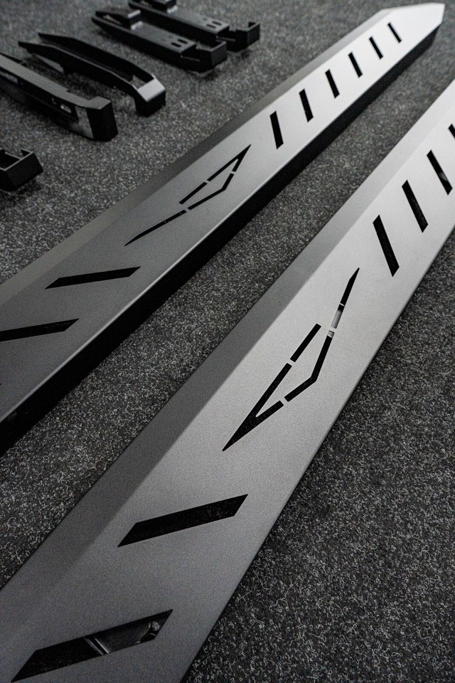 Black Heavy Duty Running Boards Nerf Bars Side Steps for Tesla ...