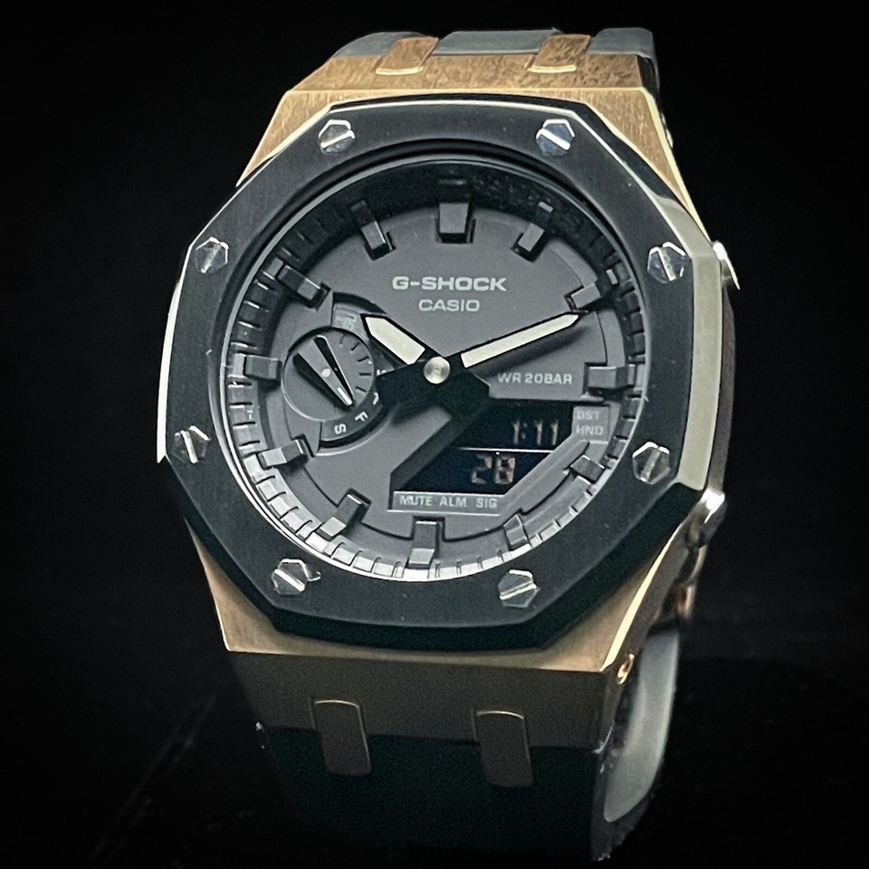 Casio G-Shock Casioak - Rose Gold/Black/Black - Unworn | eBay