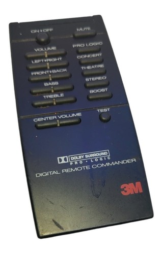 3M - D6 Rem - Digital Remote Commander - Dolby Surround/Pro-Logic ...