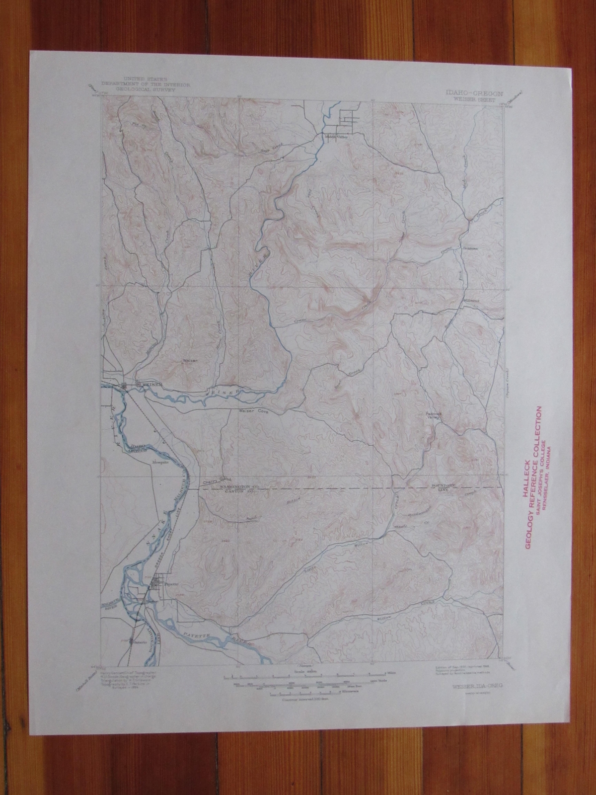 Weiser Idaho 1948 Original Vintage USGS Topo Map | eBay