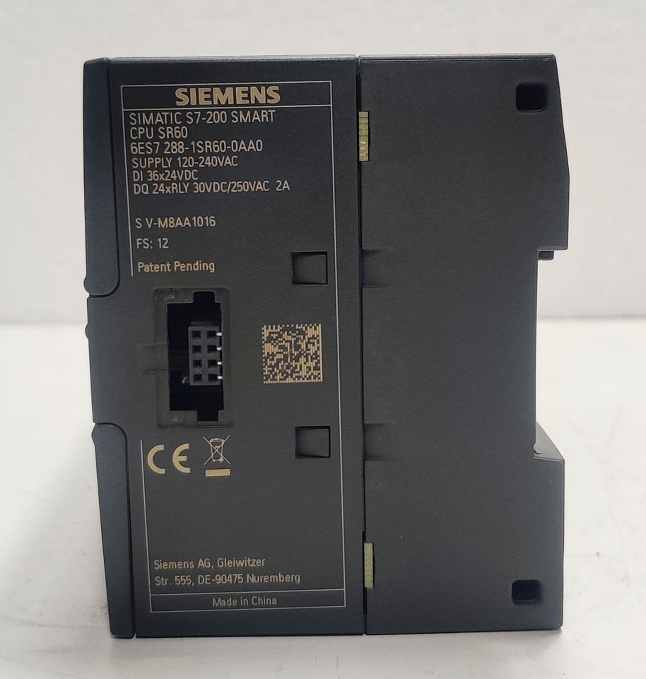 Siemens Simatic S7-200 SMART CPU SR60 6ES7 288-1SR60-0AA0 | eBay