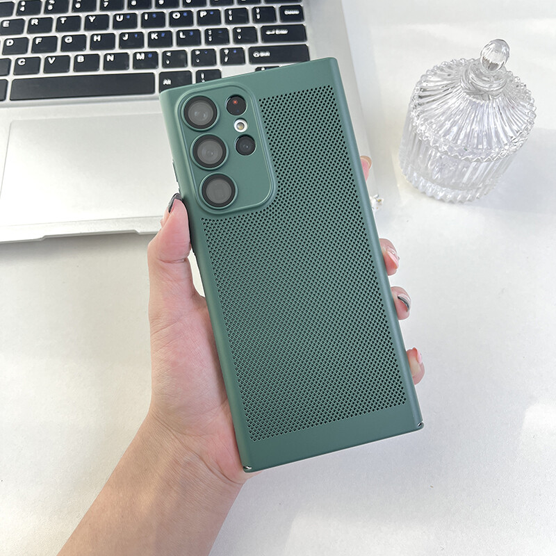 For Samsung Galaxy S23 Ultra S22 Plus S21 Dissipate Heat Holes Rugged ...