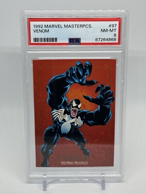 1992 Marvel Masterpieces Venom #97 PSA 8 NM-MT | eBay