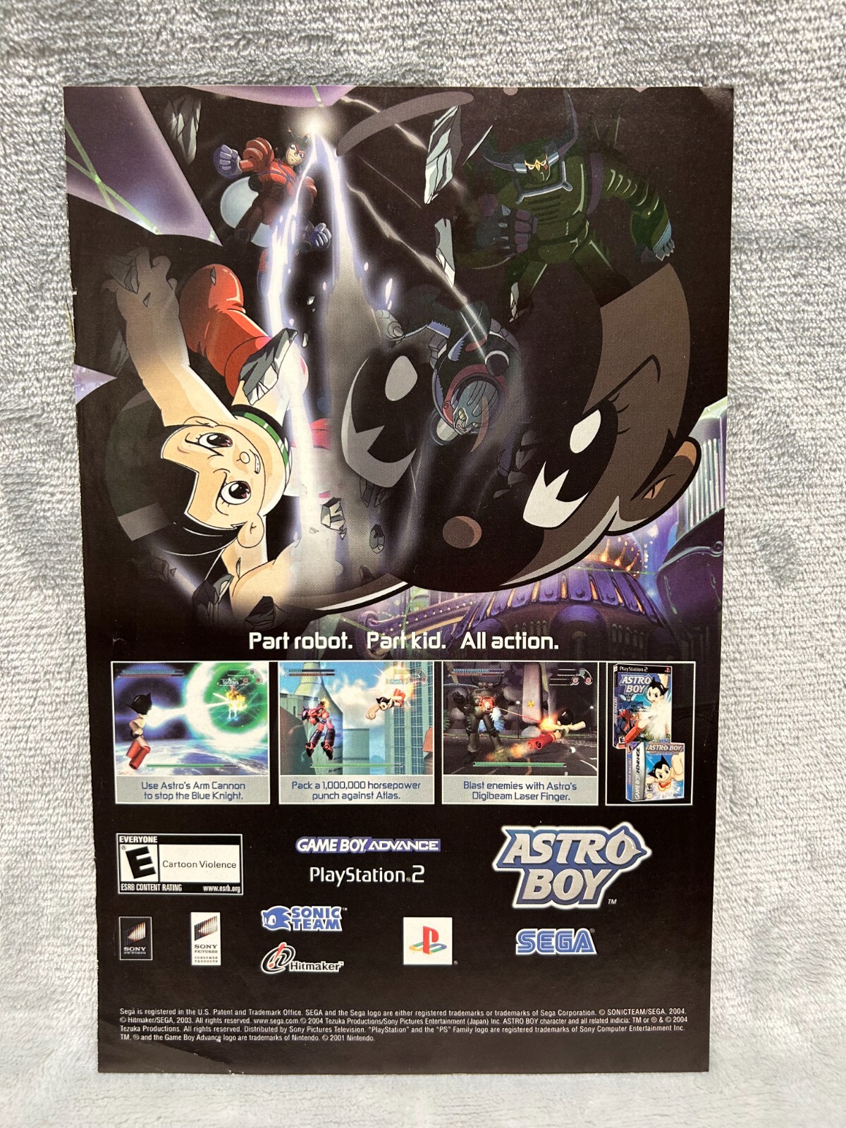 2004 Astro Boy PS2 Playstation 2 GBA Vintage Print Ad/Poster Anime Art ...
