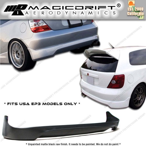 For 2002-2005 Honda Civic Si Hatch HB EP3 Type-R CTR Style Rear Lower ...