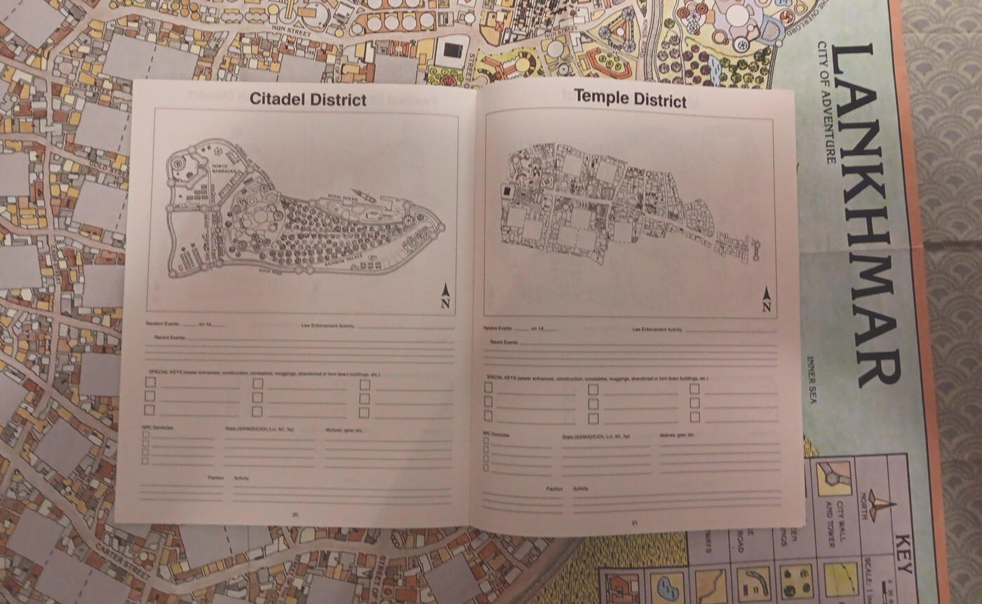 1985 TSR Dungeons & Dragons: Lankhmar: City Of Adventure. Booklet and ...