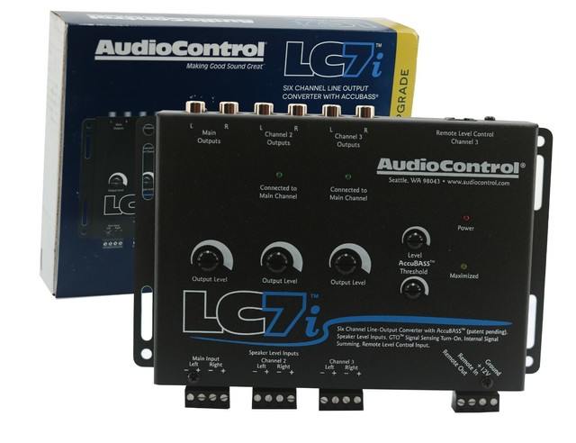 AudioControl LC7i - Black Six Channel Line Out Converter with AccuBASS ...