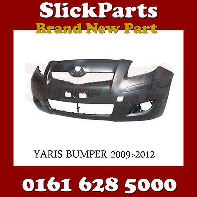 TOYOTA YARIS FRONT BUMPER 2009 2010 2011 2012 PRIMED *NEW* | eBay